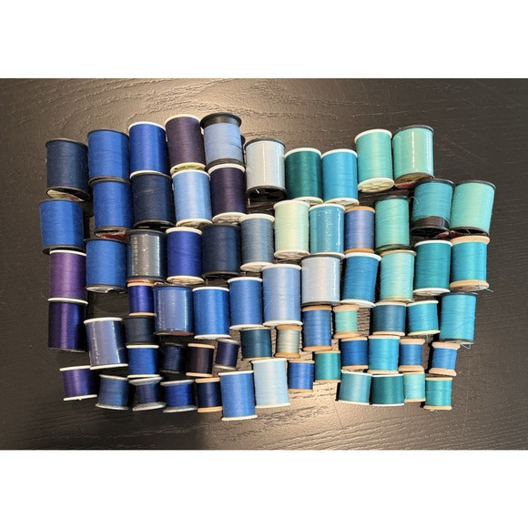 Unbranded | Office | Lot Of 68 Spools Of Thread Blue Various Brands ...